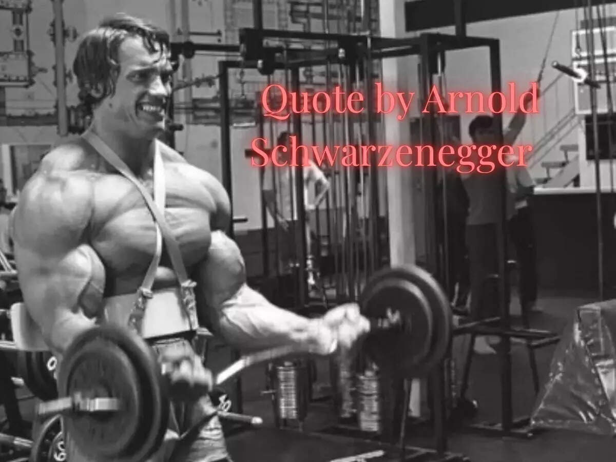 Quote of the day by Arnold Schwarzenegger: A simple three-word line ...