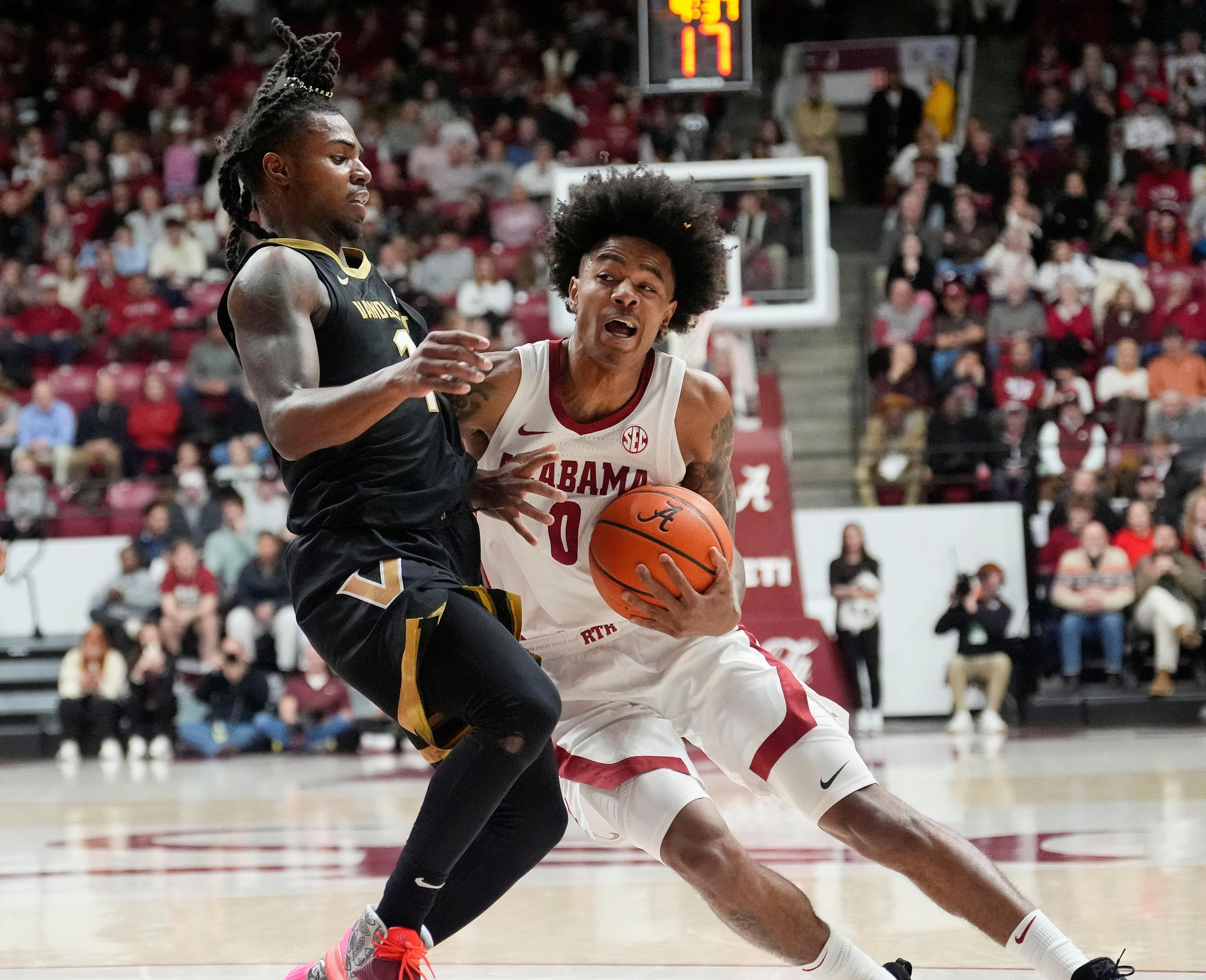 ESPN predicts the winner of Alabama basketball vs unbeaten Vanderbilt