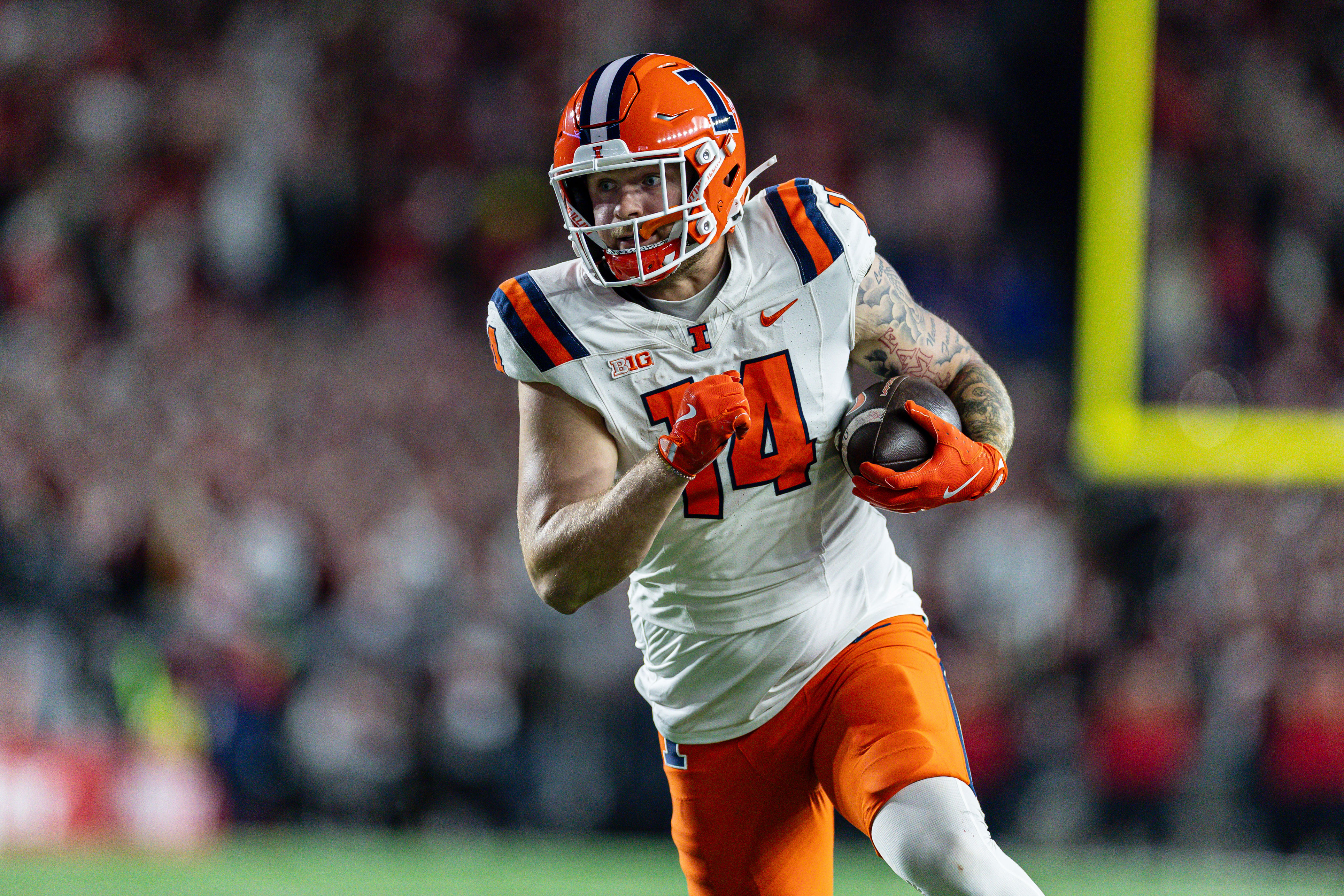 Former Illinois tight end Cole Rusk commits to Arizona