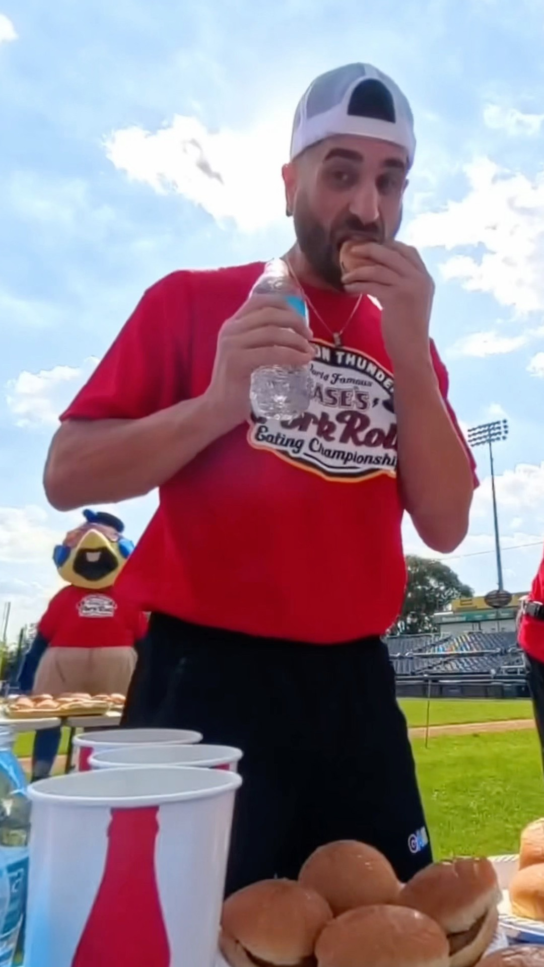 Pork roll eating contest decided by photo finish