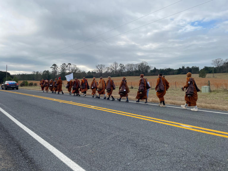Buddhist monks to rest near Upstate overnight during peace walk