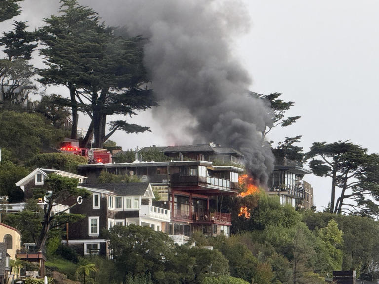 Apartment building fire in Marin County displaces residents despite ...