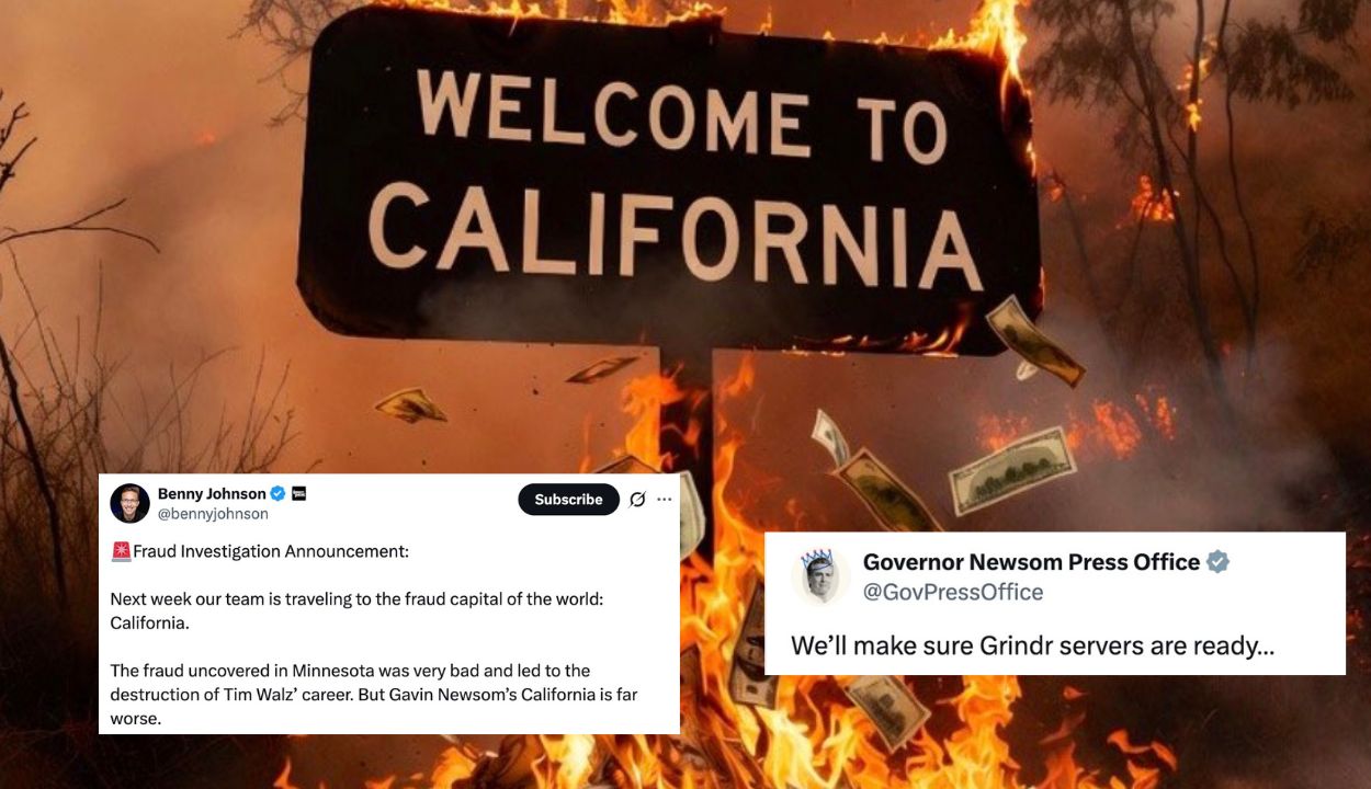 Gavin Newsom taunts right-wing influencer Benny Johnson with 'Grindr' jab