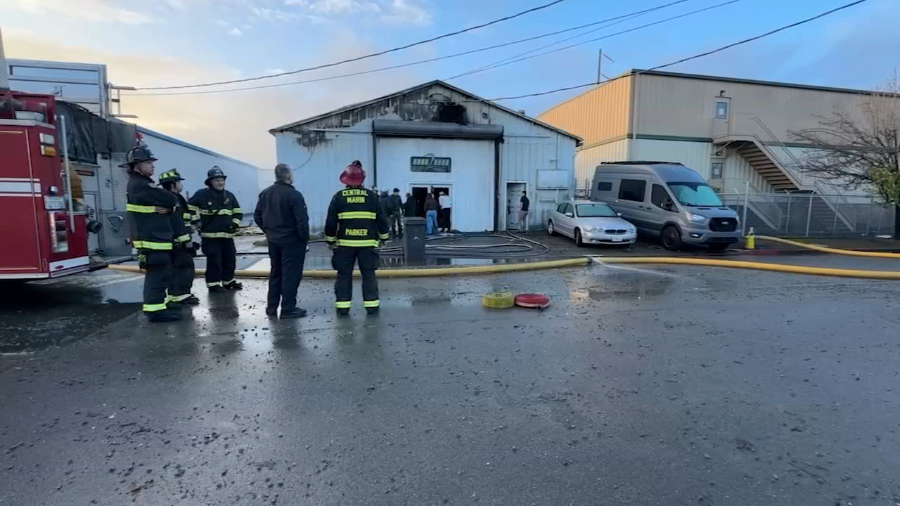 Large fire destroys North Bay kitesurfing shop