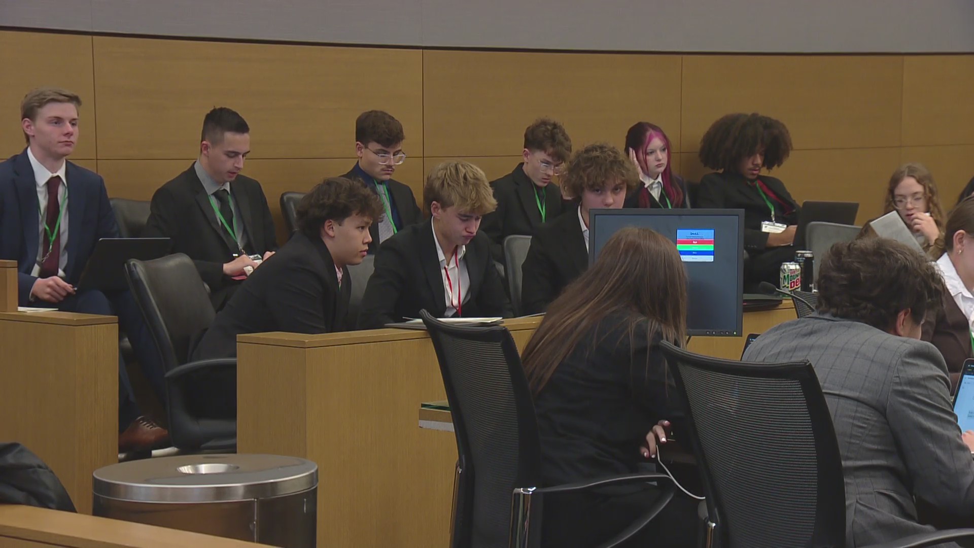 Students practice parliamentary procedure at YMCA's Youth in Government ...