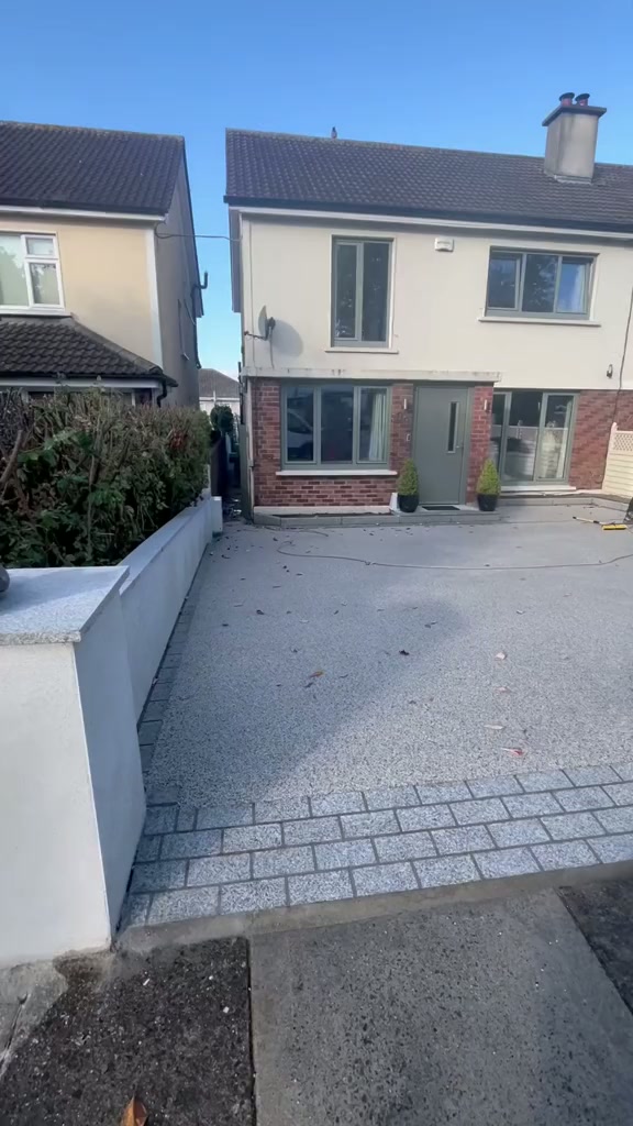 See this old driveway turn into a sleek alpine resin finish