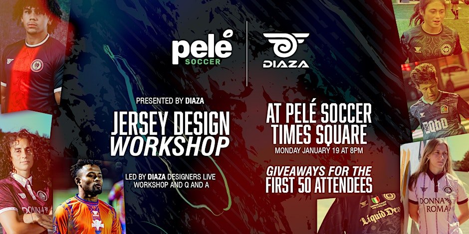 Pelé Soccer 'From concept to kit' jersey design workshop, NYC