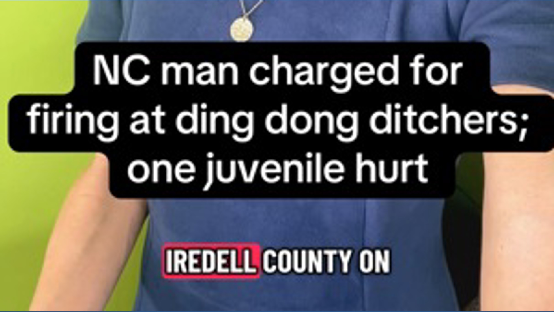 NC man charged after deputies say he fired at a group of ding dong ...