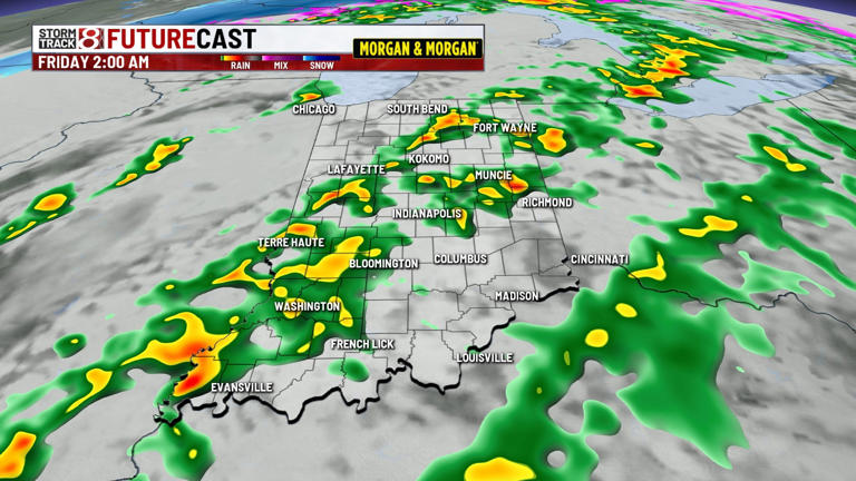 More sunshine Wednesday, more active Thursday and into this weekend ...