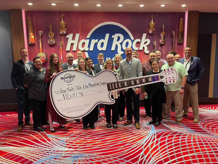 Hard Rock Hotel & Casino Bristol donates to 3 area organizations