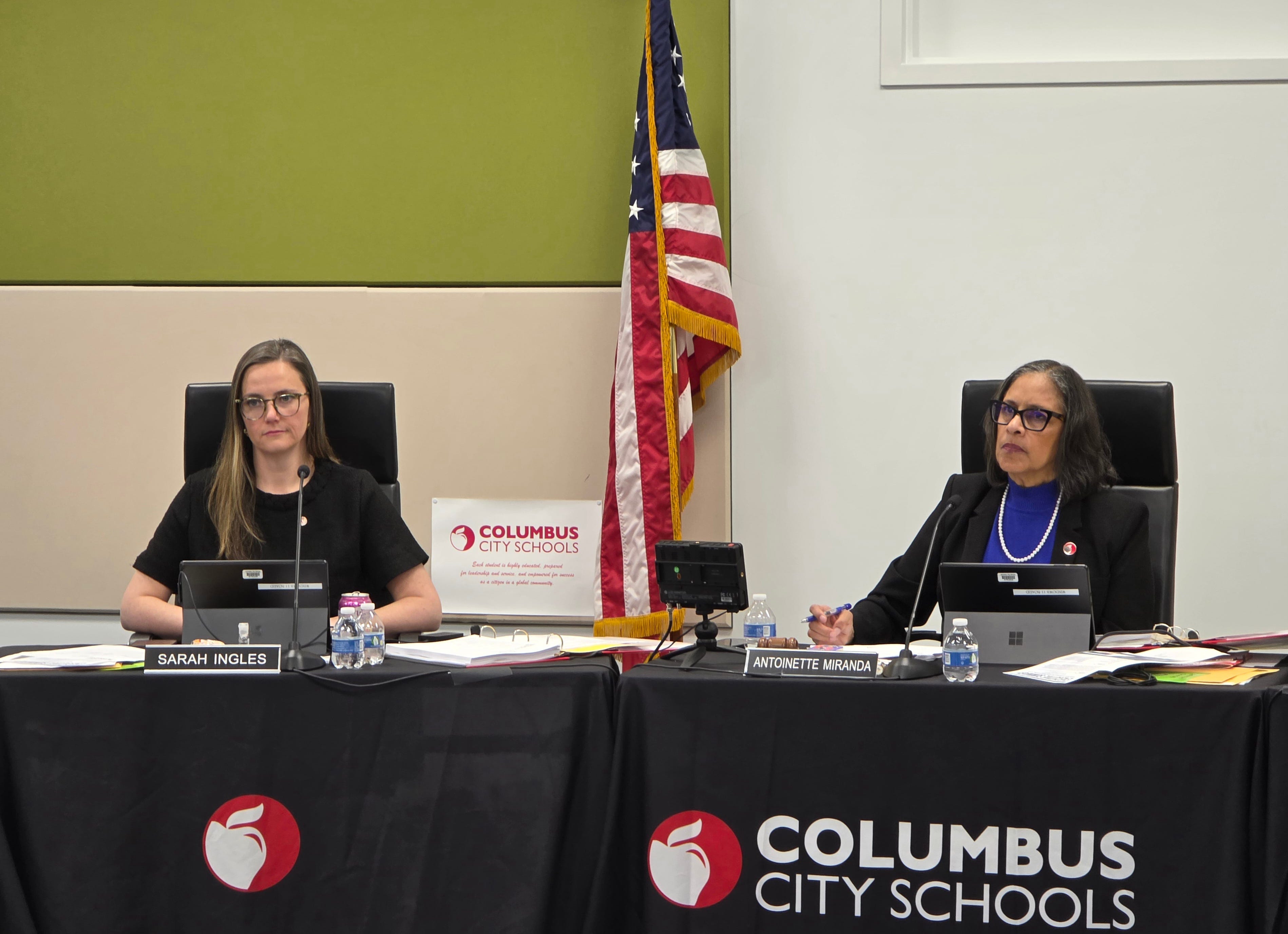 Columbus City school board board taps newcomer for president role