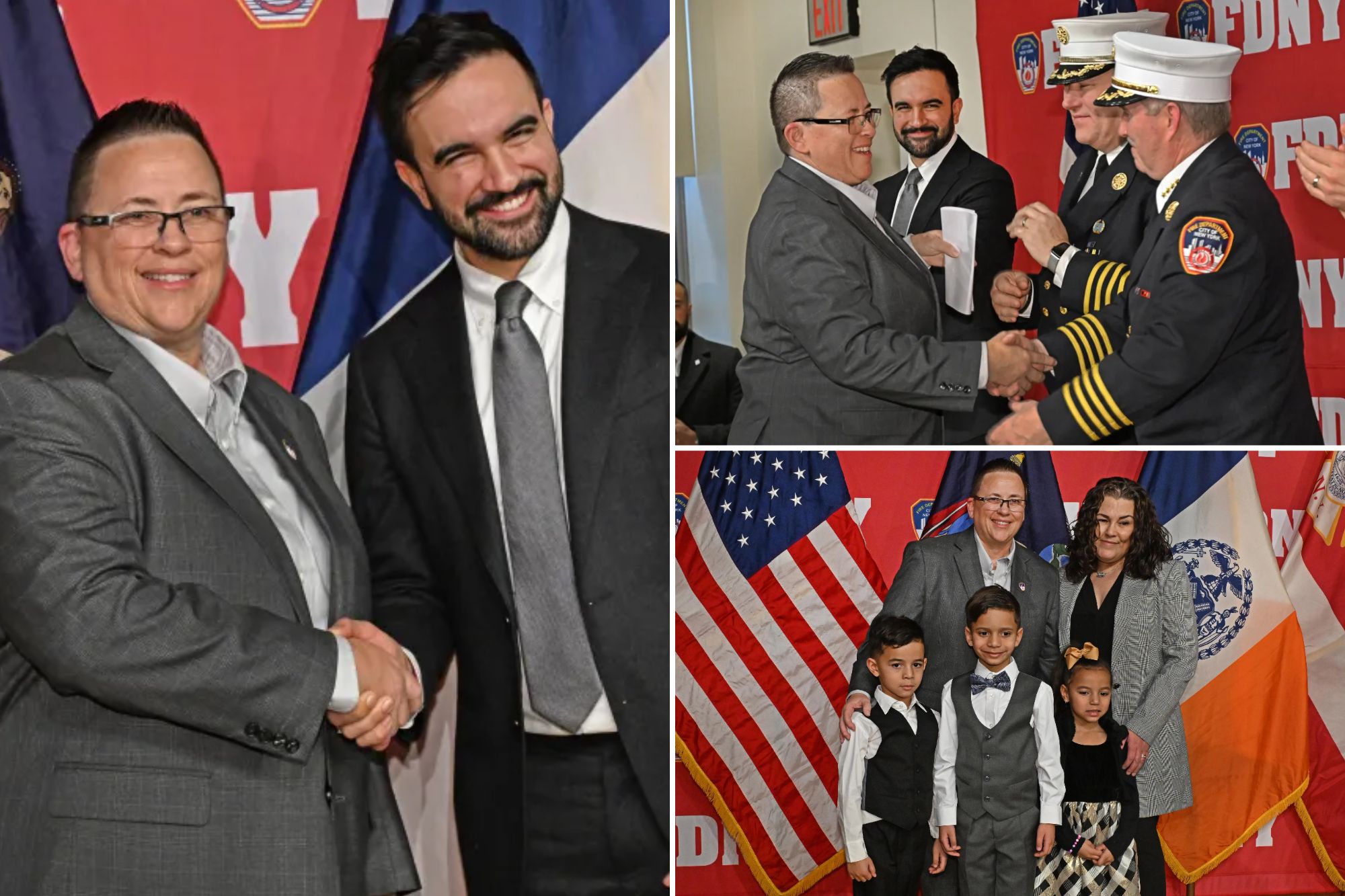 Mayor Zohran Mamdani swears in FDNY Commissioner Lillian Bonsignore at ...