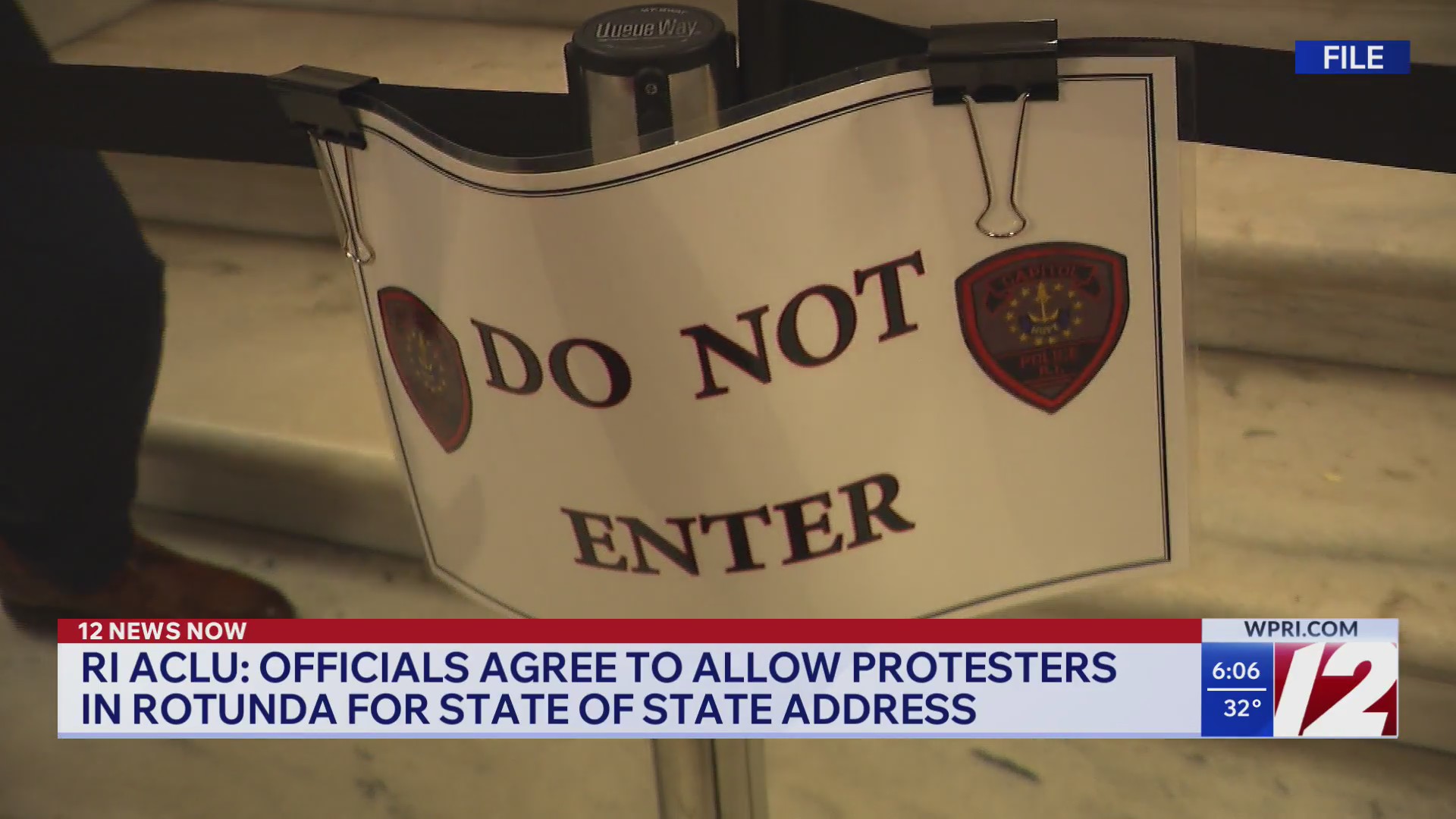 Protesters will be allowed in rotunda for RI's 2026 State of the State