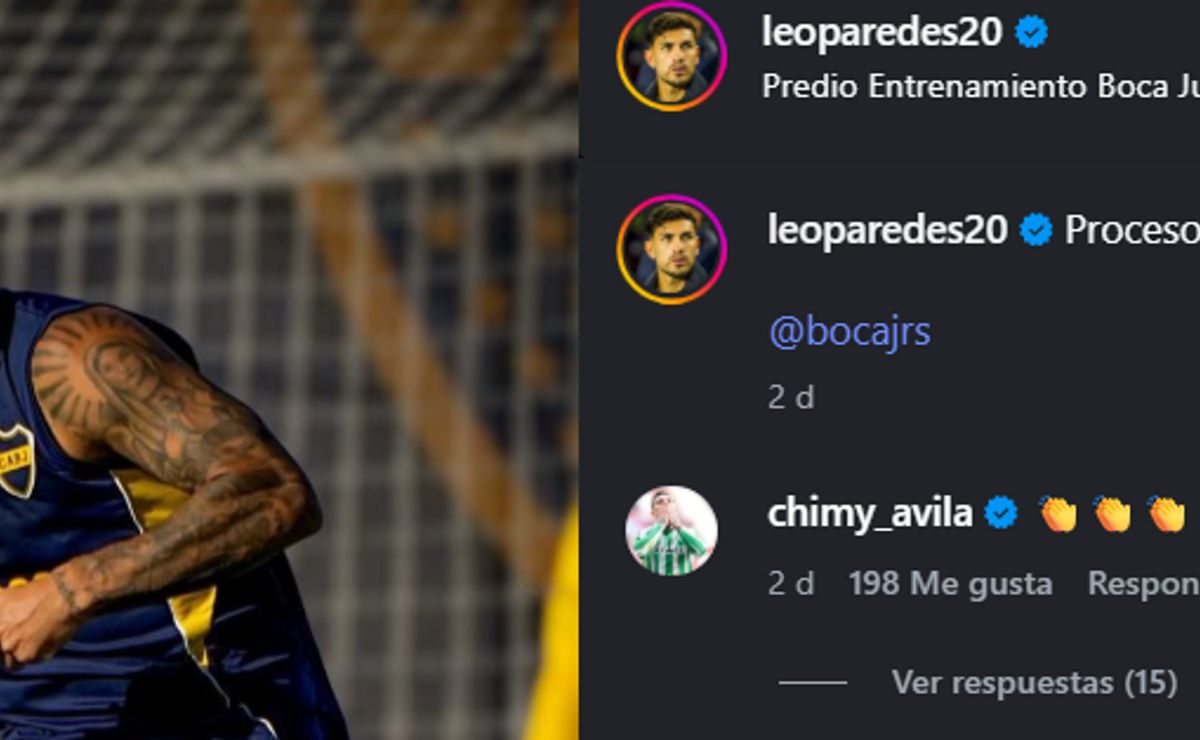 ¿Guiño de Chimy Ávila a Boca? La interacción del delantero con Leandro ...