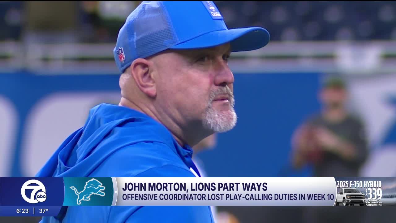 Lions fire offensive coordinator John Morton
