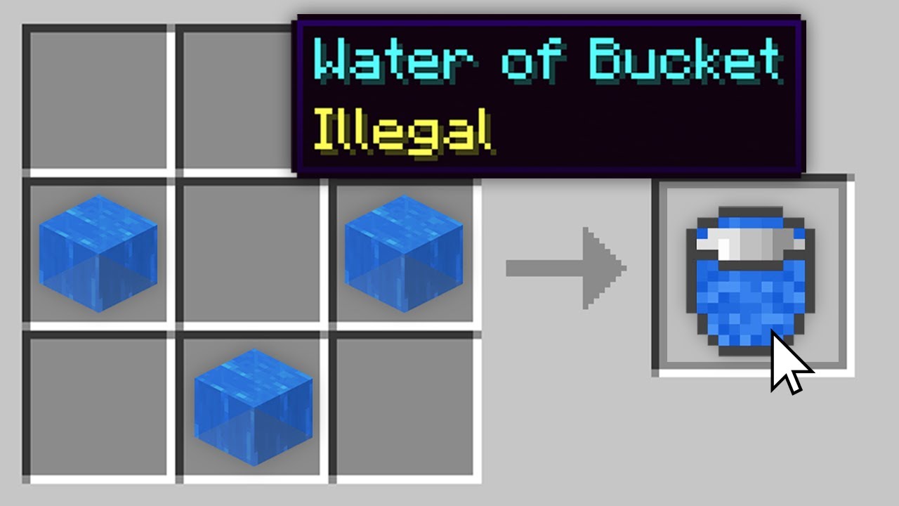 Illegal Minecraft crafts