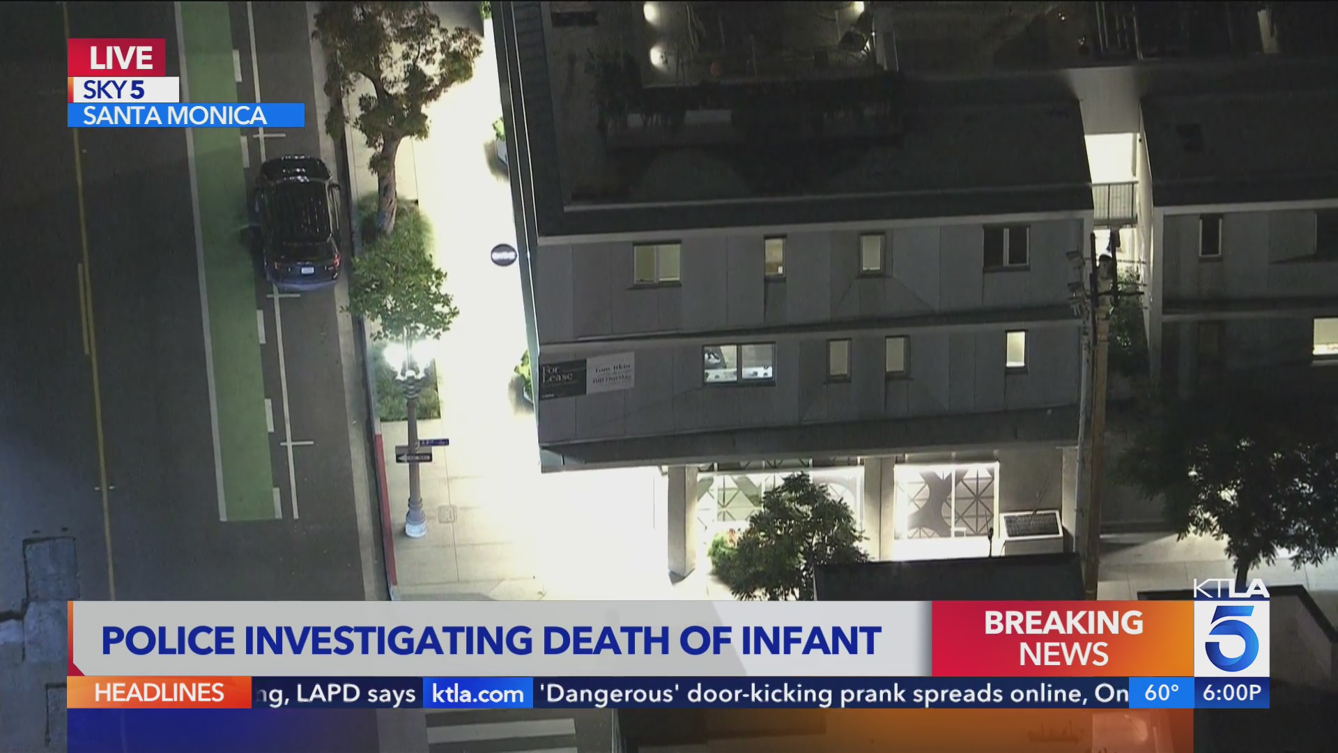 Police investigating infant's death in Santa Monica