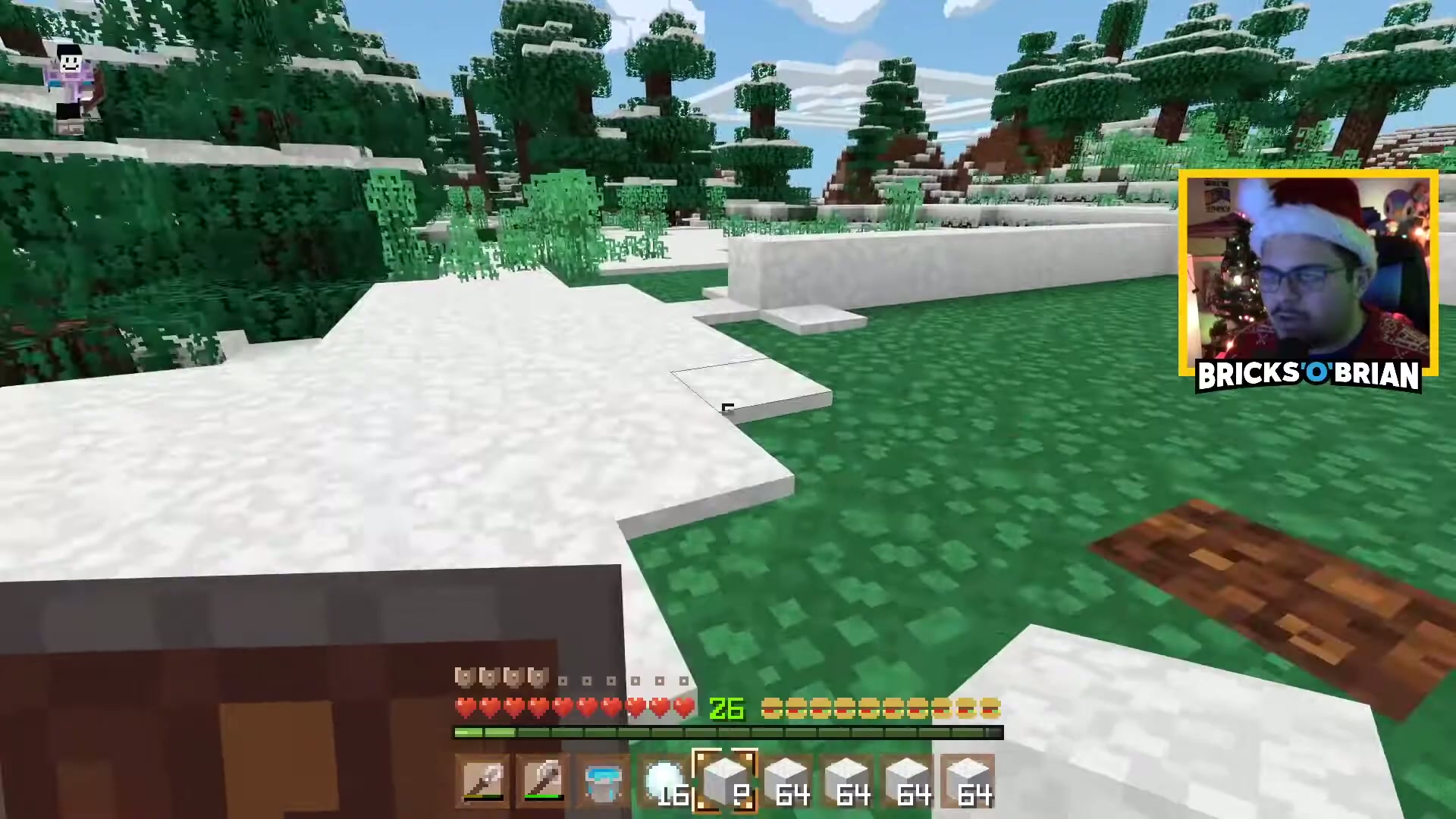 Building a big old snowman, part 1! - 101 things to do in Minecraft ...