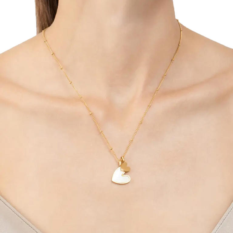 Nordstrom Rack has a mother-of-pearl heart necklace that matches ...