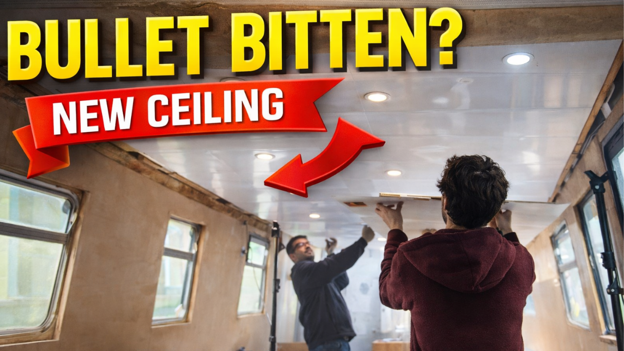 Scrapping the last ceiling for MDF panels