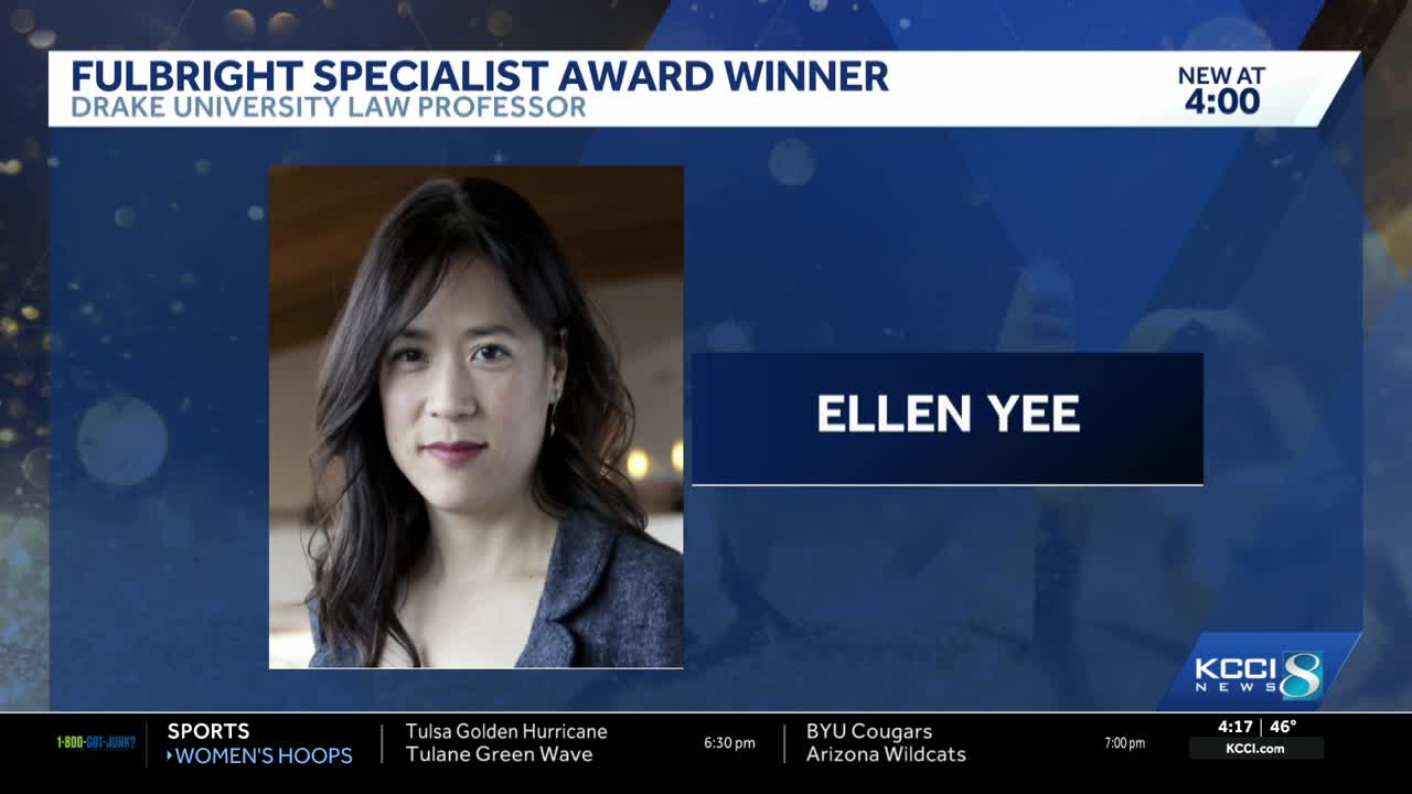 Drake University law professor receives Fulbright Specialist award