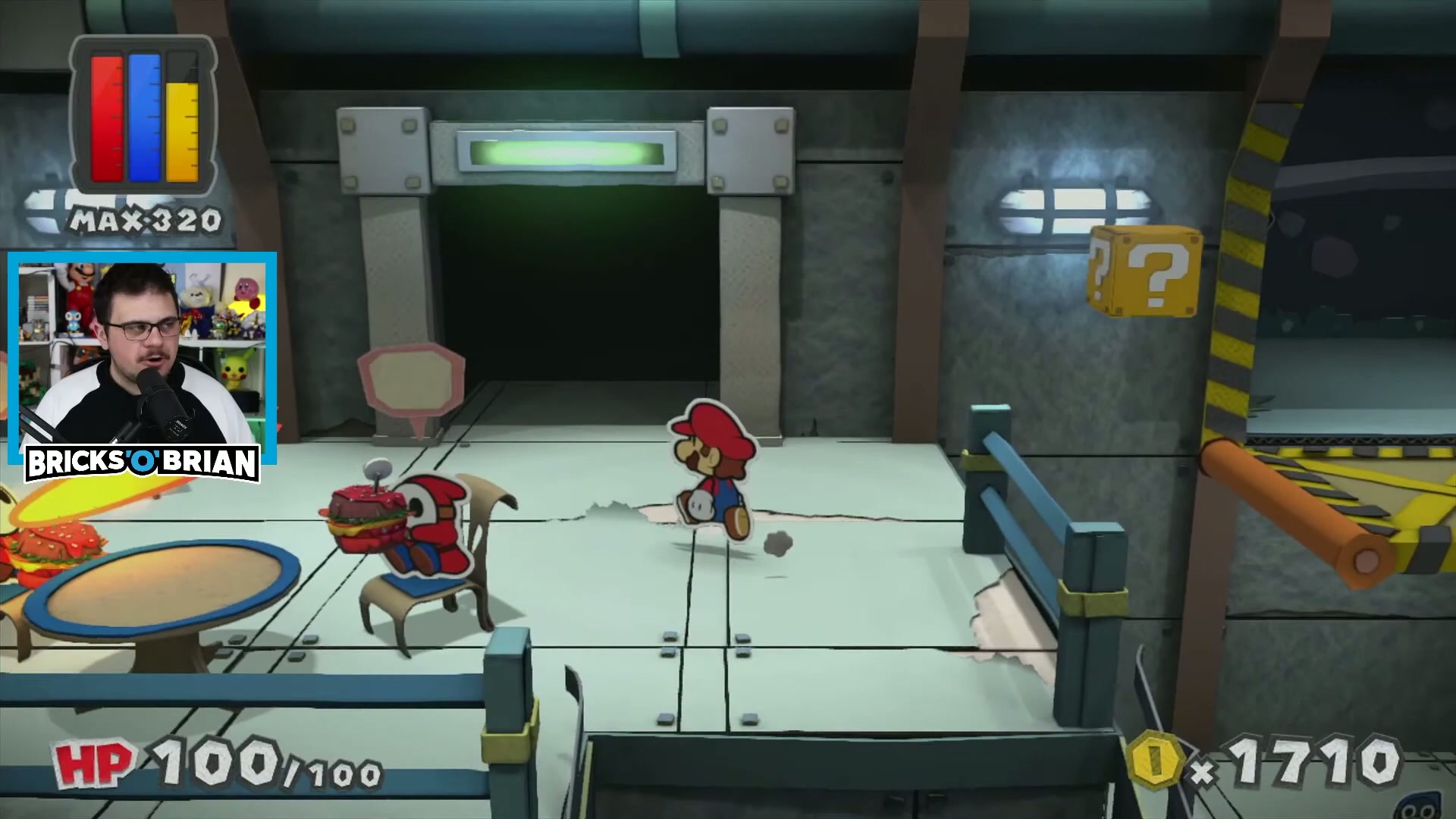 Ludwig's super sub! - Paper Mario Color Splash with Bricks 'O' Brian