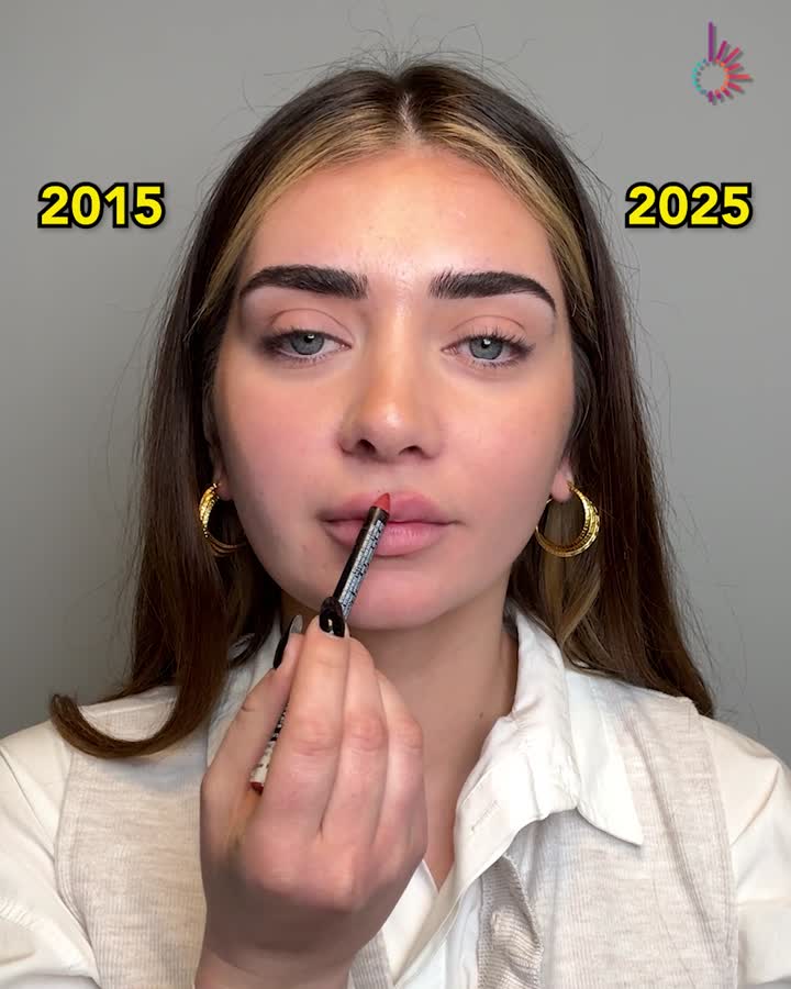 Makeup trends then vs now 💄