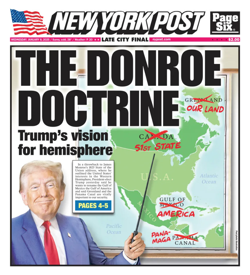 Trump invokes ‘Donroe Doctrine' to signal US designs on Western Hemisphere