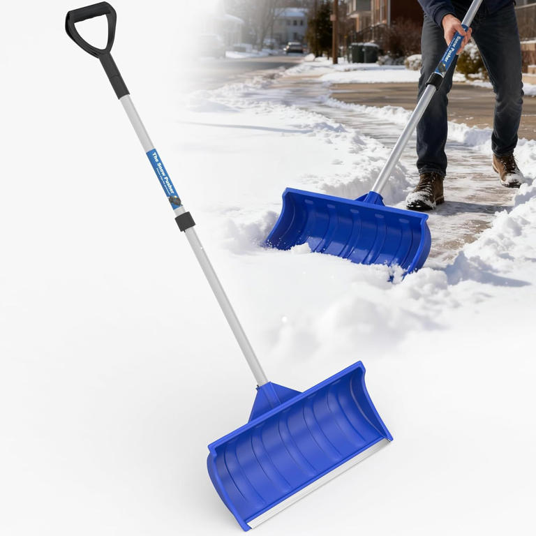 I found a $60 tool that clears snow in a single sweep: easier than a shovel