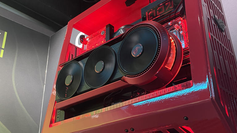 Gigabyte's throwback to 1980s styling in the form of an RTX 5090