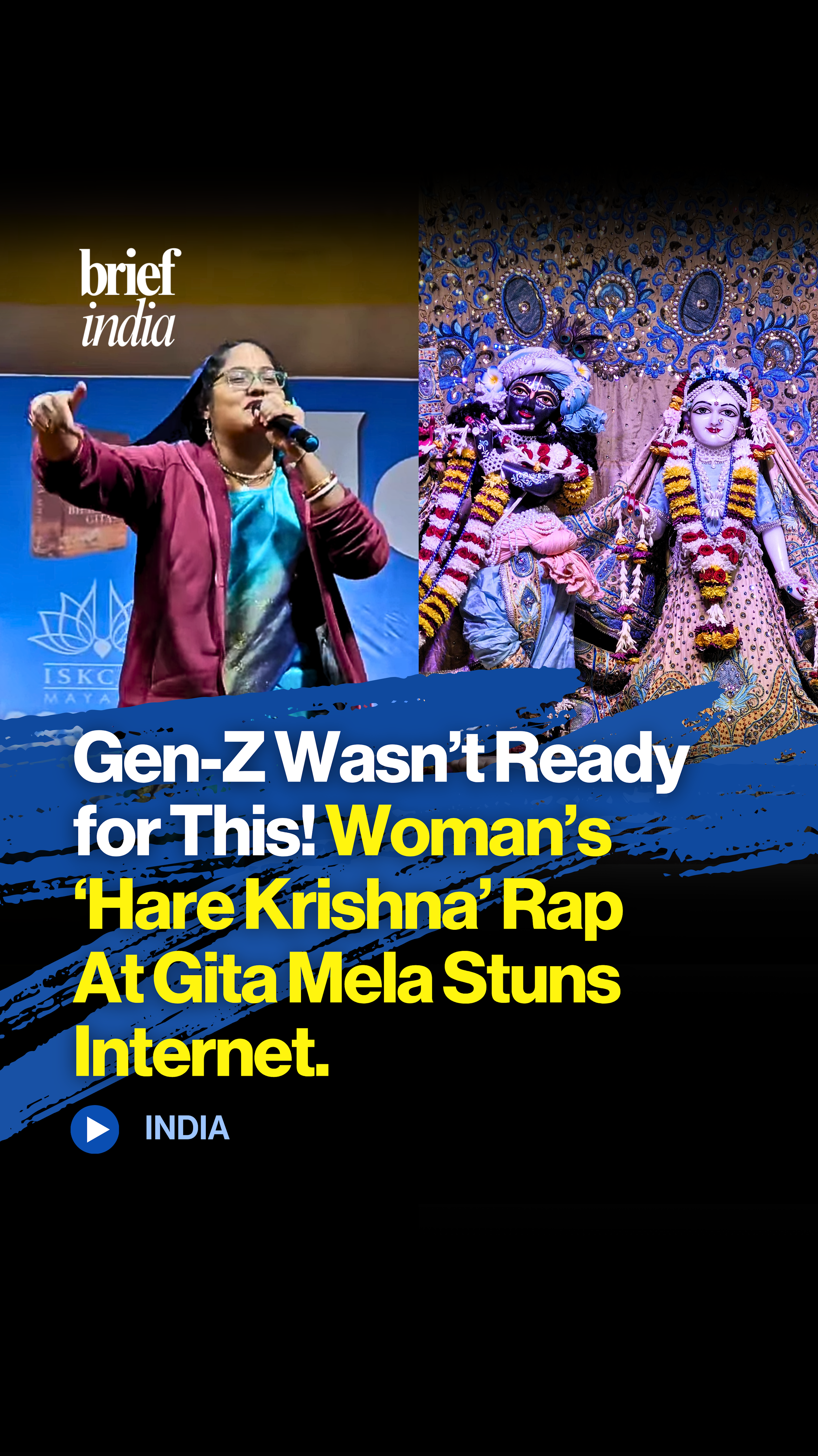 Woman goes viral for rap-style 'Hare Krishna' at Gita Mela