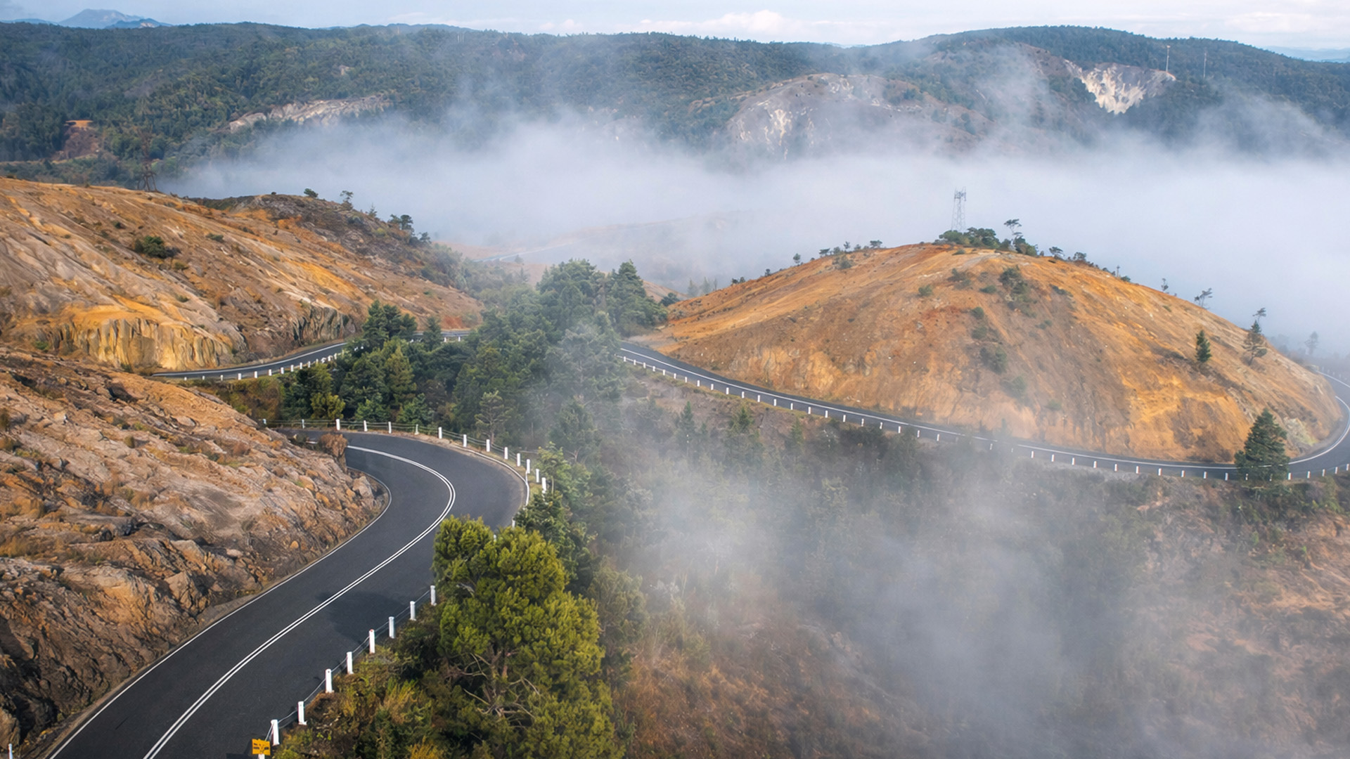 A road through the mist