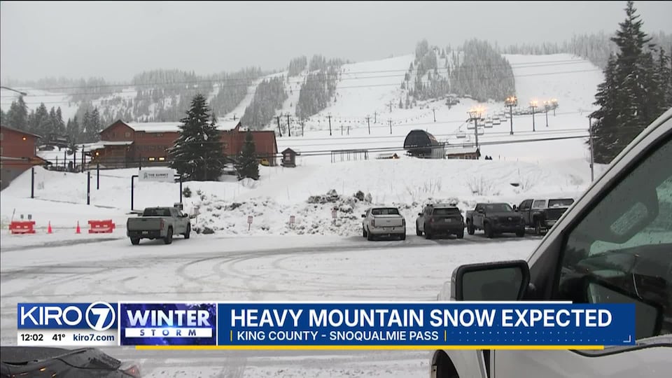 Video: Heavy mountain snow expected