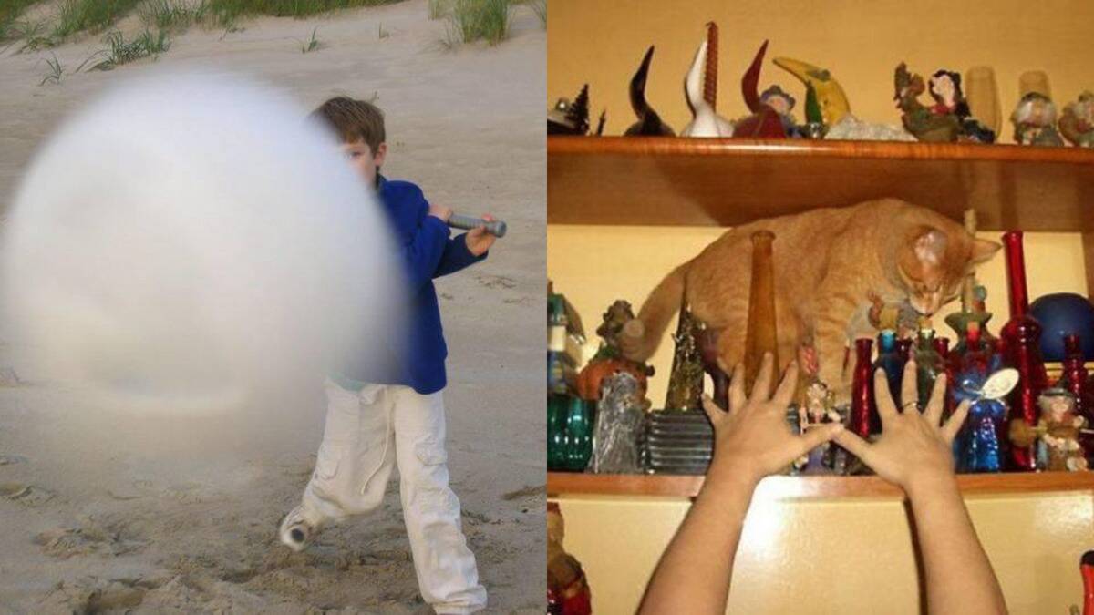 Pics of people just before disaster struck