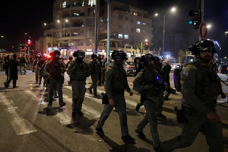 Teen killed after bus hits ultra-Orthodox protesters in Jerusalem