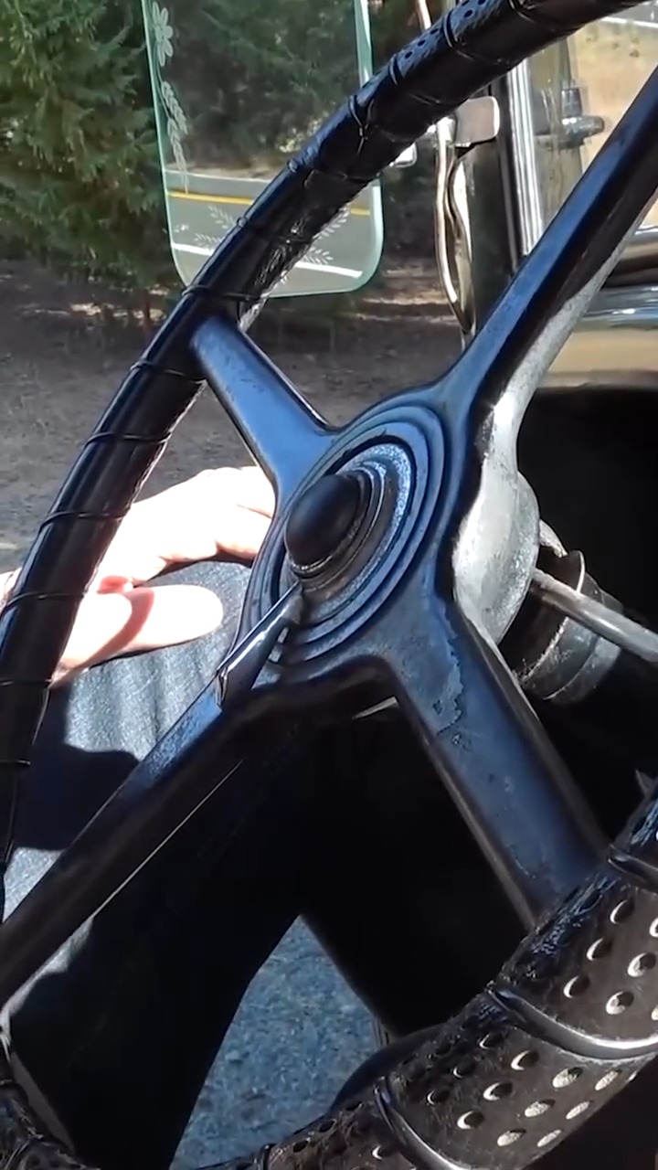 Behind the wheel of a 1931 Model A