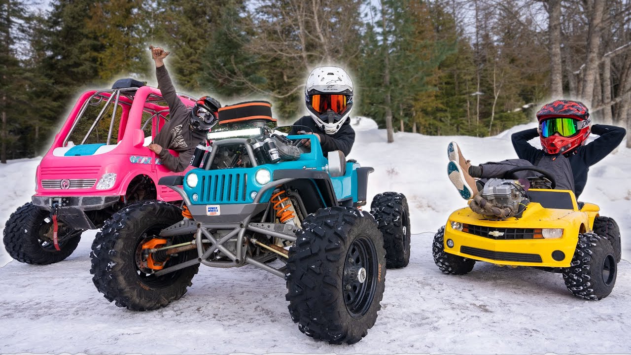 Overpowered Go Karts On Ice and Snow! Fully Rebuilding Colonel Senders!