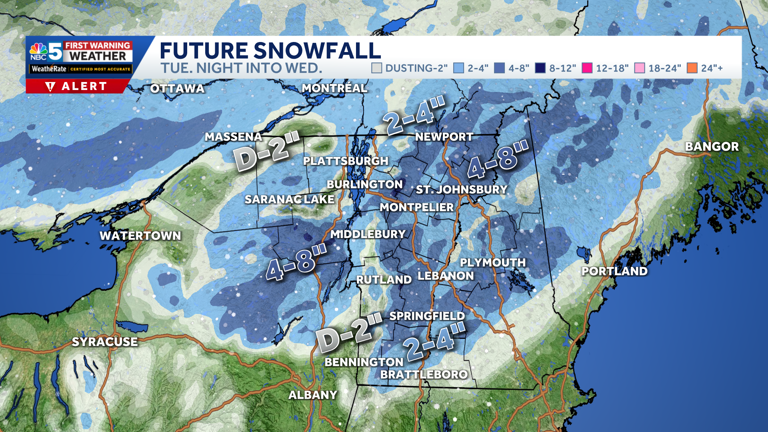Messy mix of snow, ice and rain through Wednesday morning