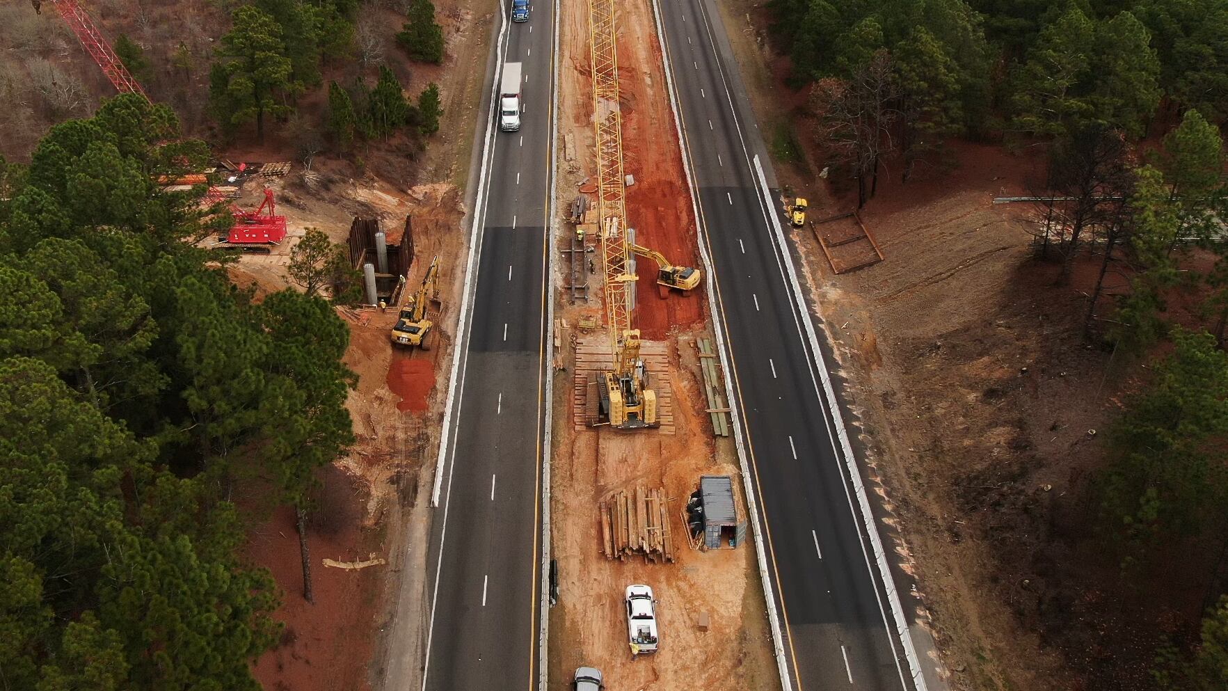 Work is progressing to reconstruct collapsed bridge in Aiken County