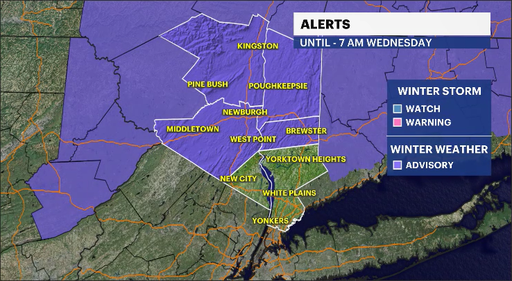 Storm watch: Freezing rain in the Hudson Valley; foggy as temps warm up