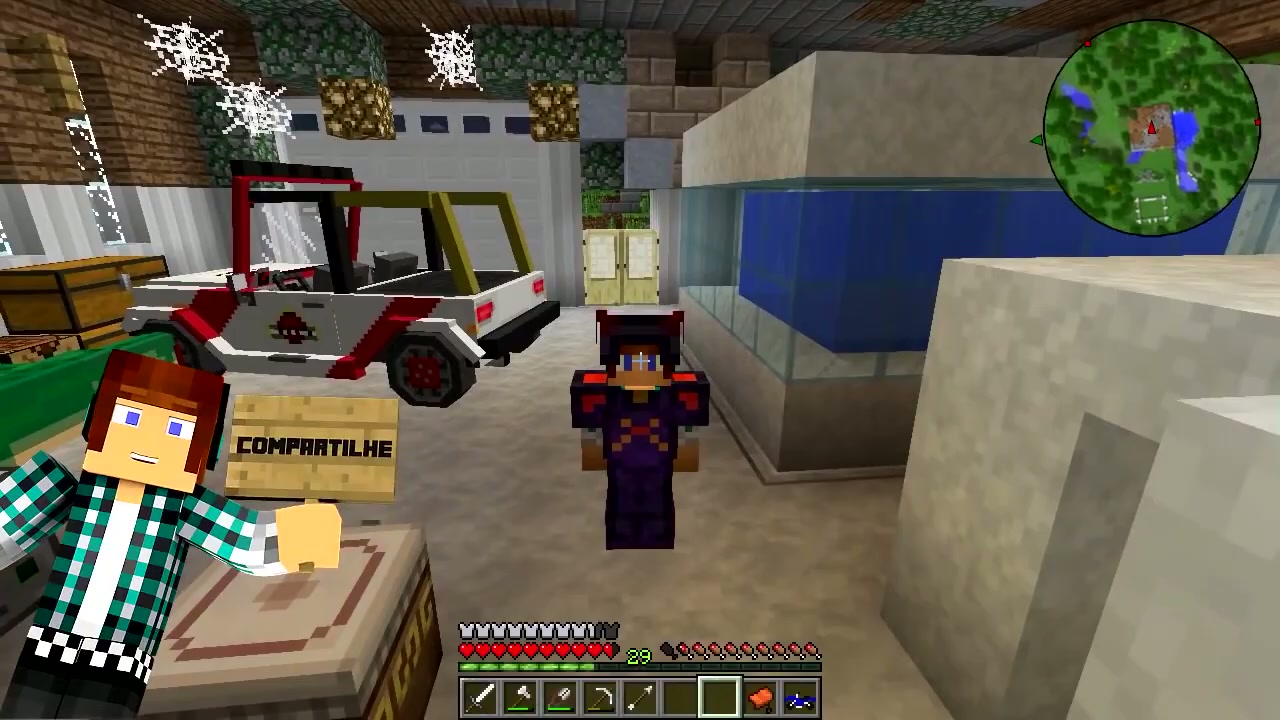 Minecraft: Briga de dinossauros! - Ark Craft Survival #12