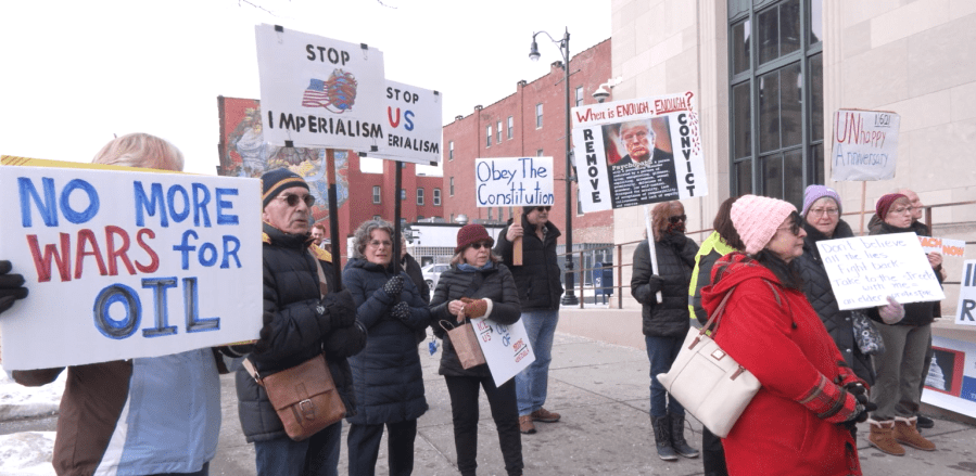 Local organizations protest on anniversary of Jan. 6 insurrection