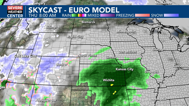 Near-record warmth Wednesday gives way to rain and snow