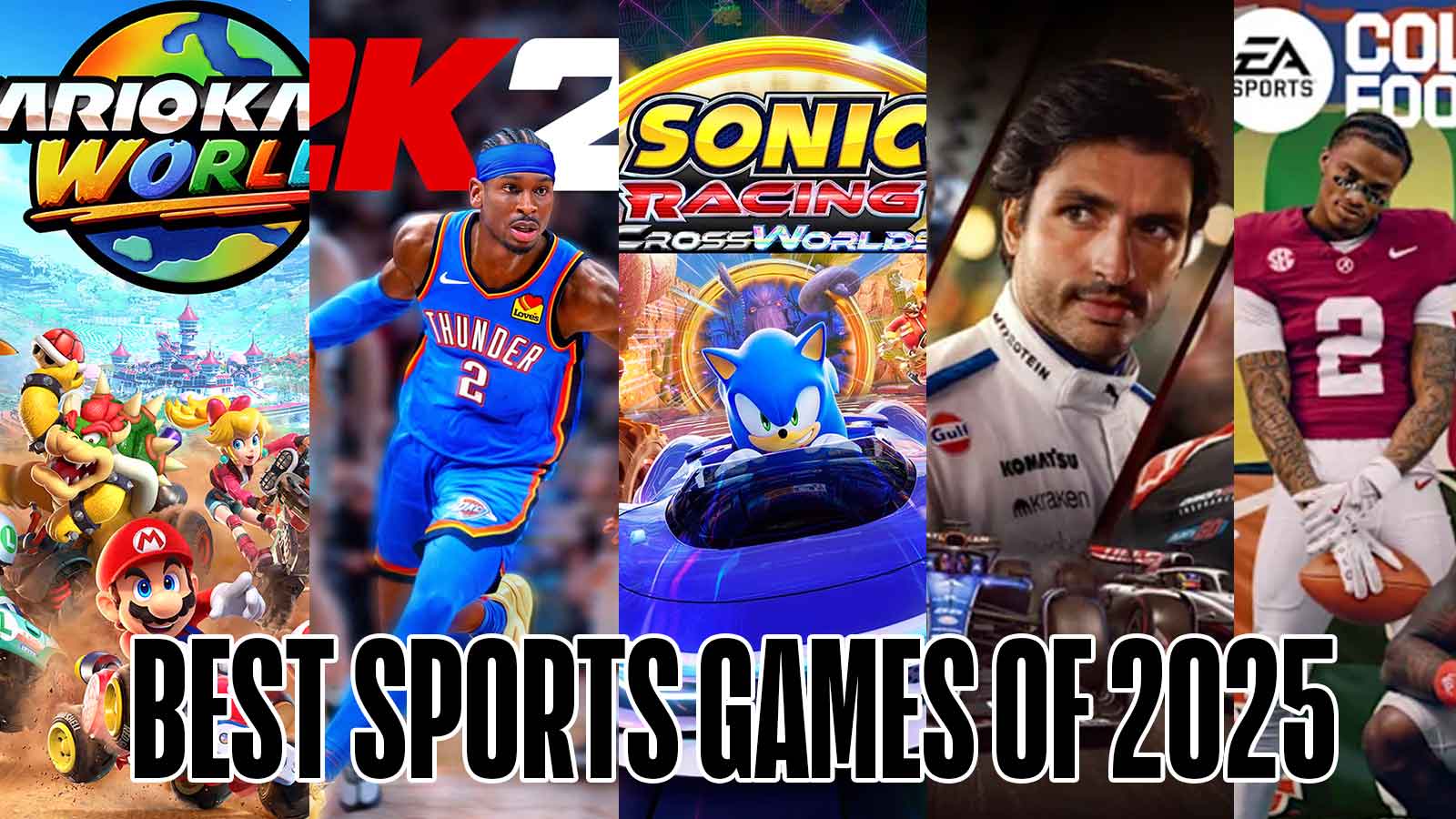 The top 5 best sports & racing video games of 2025