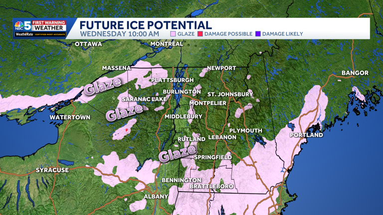 Messy mix of snow, ice and rain through Wednesday morning