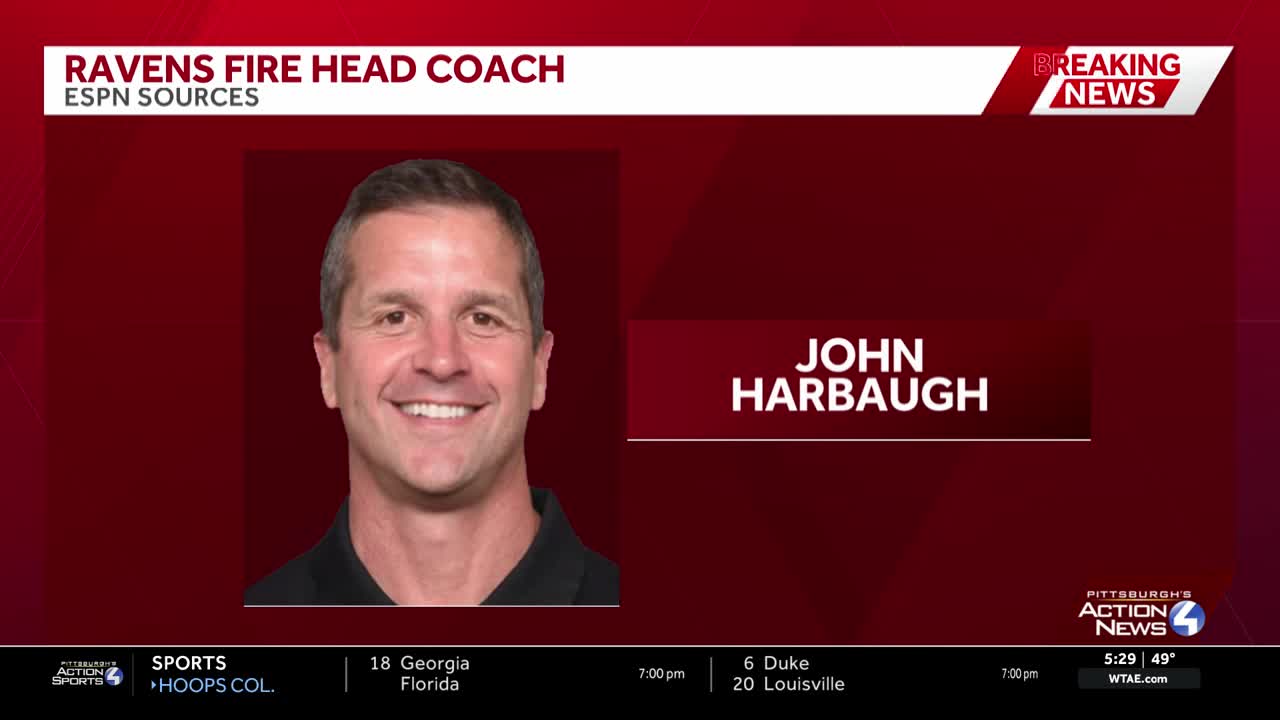 Baltimore Ravens fire HC John Harbaugh days after loss to Steelers