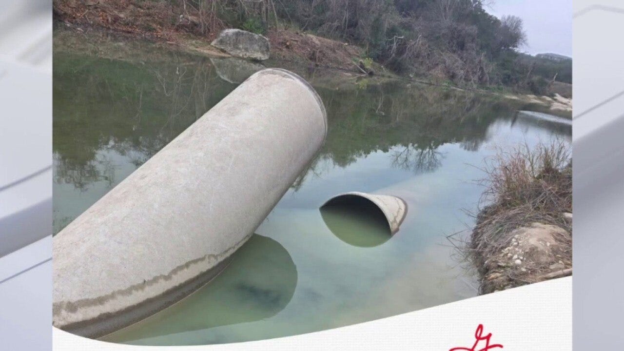 Georgetown wastewater line break