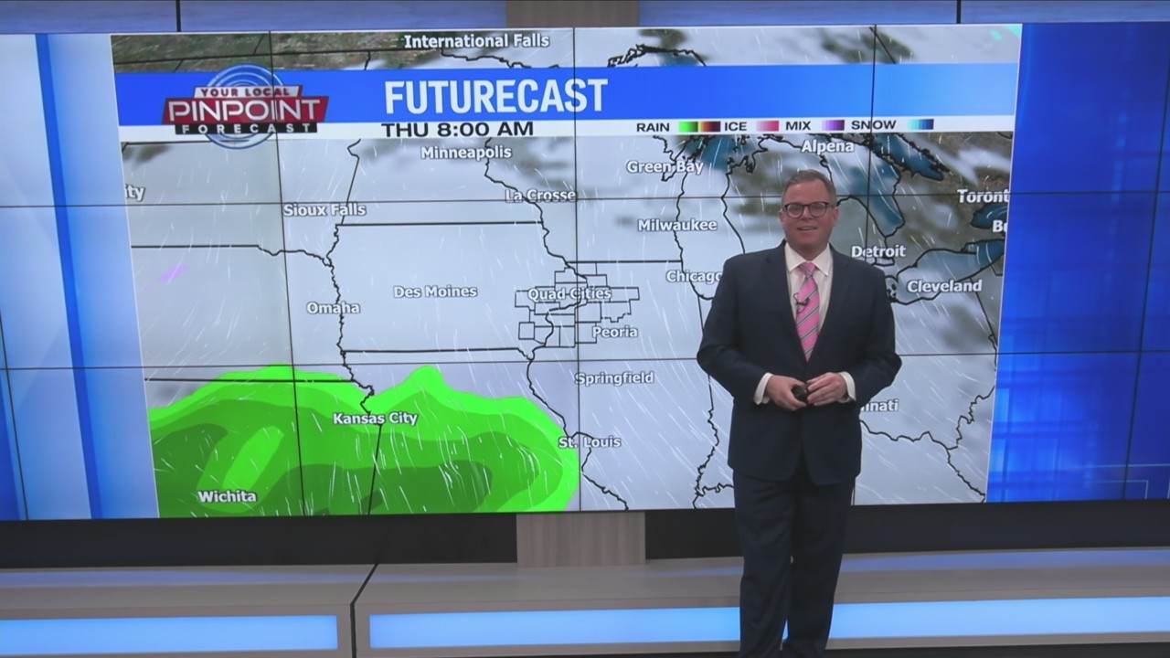 Rain in the Quad Cities Thursday, chance of snow during Bears vs ...