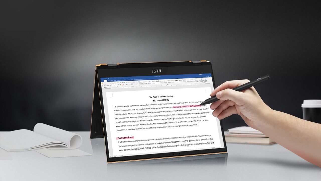 MSI’s nano pen brings pressure-sensitive drawing, tilt, and AI voice