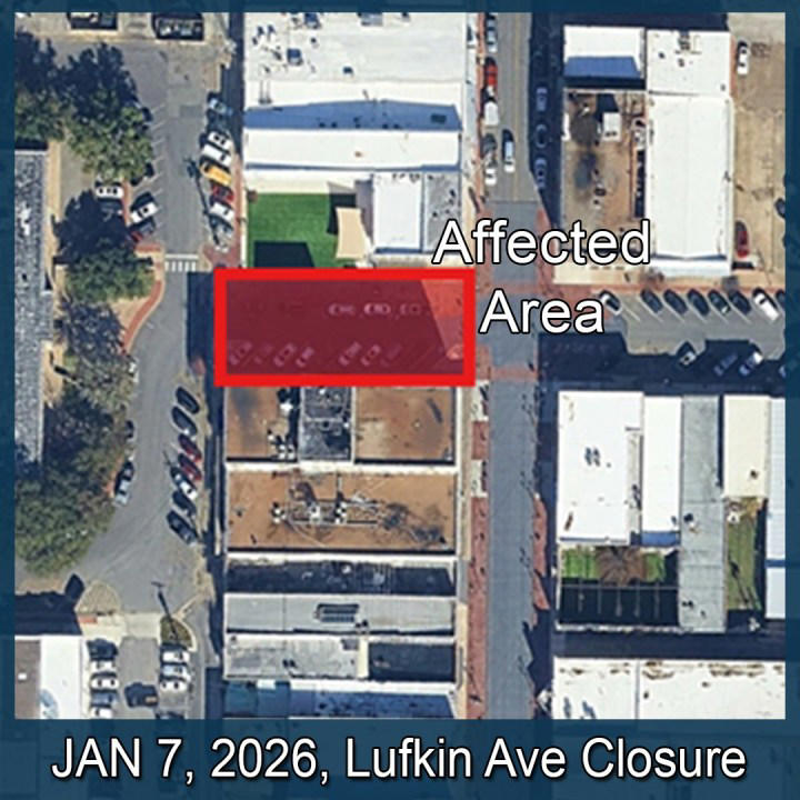 Lufkin street closure scheduled for HVAC installation
